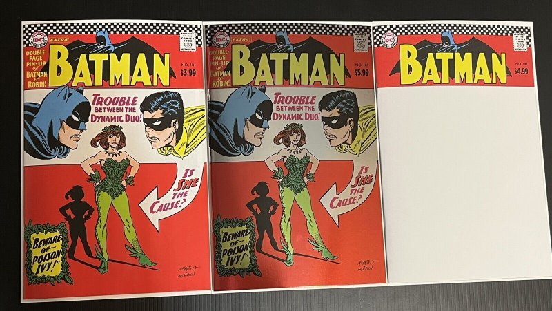 Batman #181 Facsimile CVR a + Foil + Blank SET 2023 1st Poison IVY ...