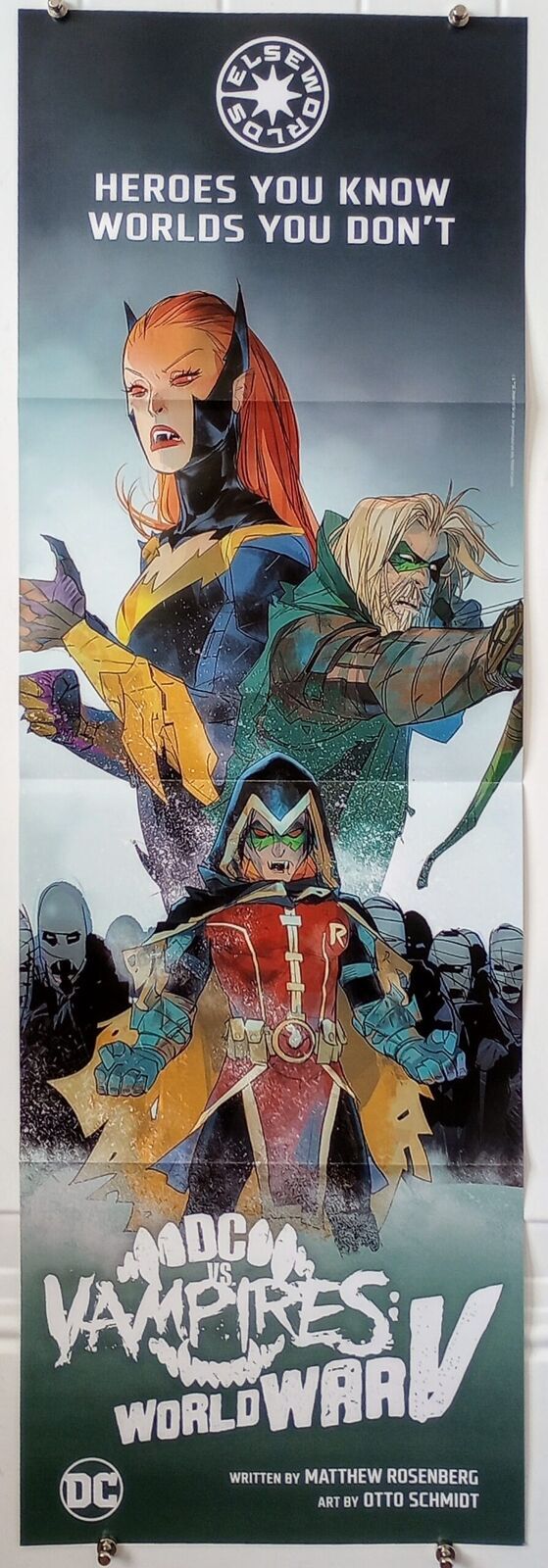 DC Vs Vampires World War V Folded Promo Poster 12"x36" (DC, 2024) New ...
