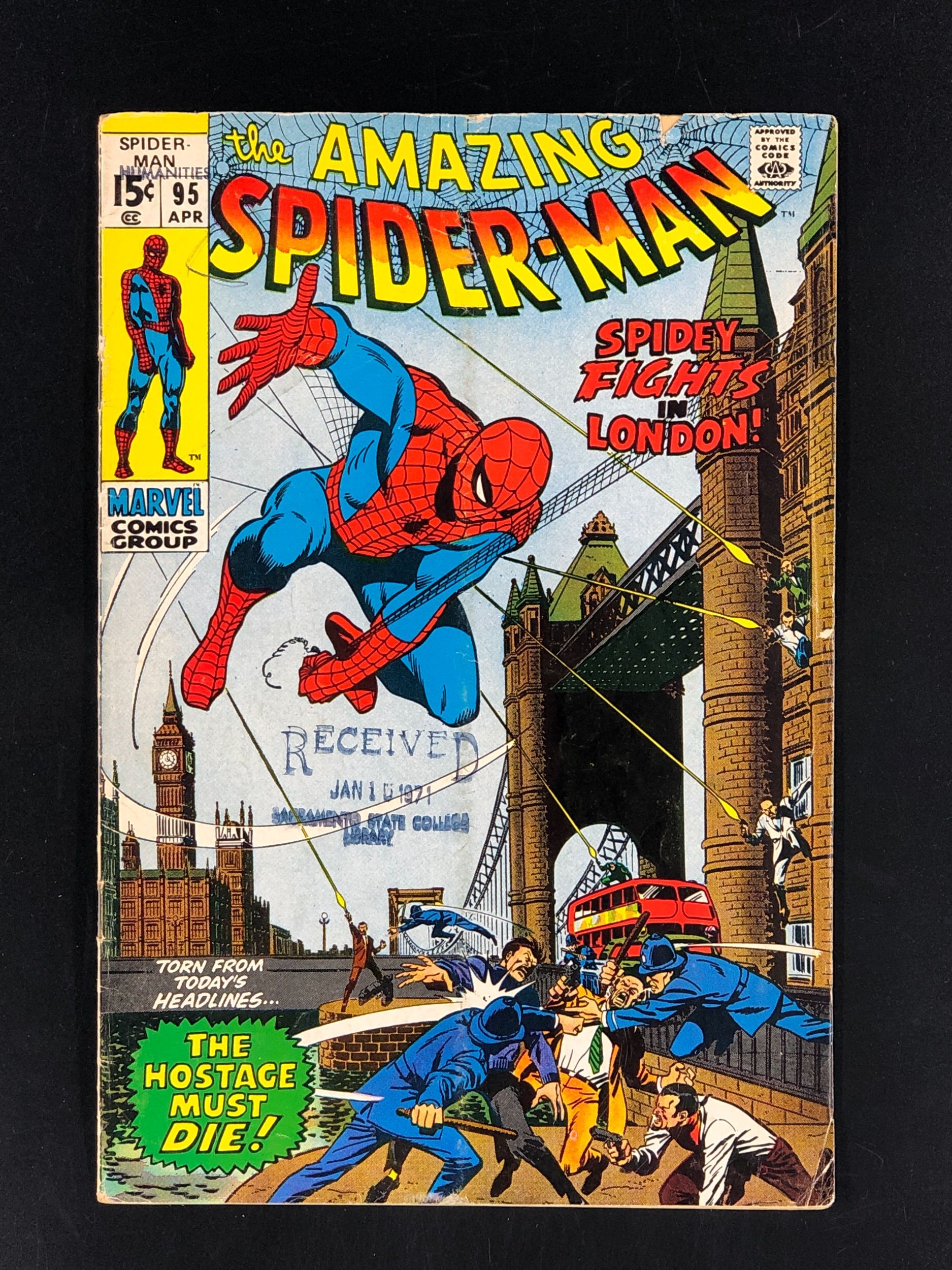The Amazing Spider-Man #95 (1971) GD/VG Spider-Man visits London ...