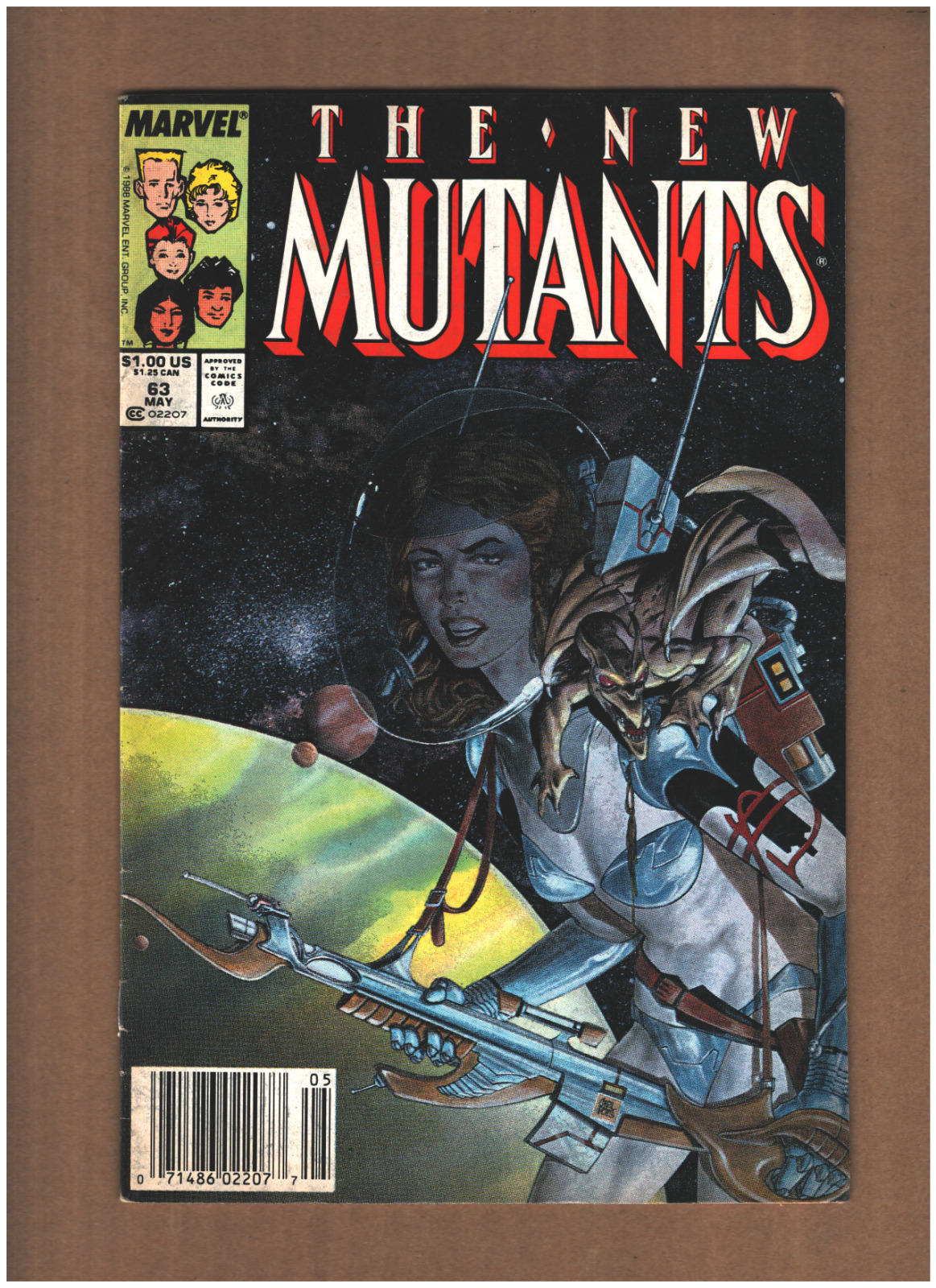 New Mutants #63 Newsstand Marvel Comics 1988 KITTY PRYDE VG/FN 5.0 ...