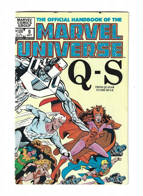 The Official Handbook of the Marvel Universe #3 through 11 (1983) rb1 ...