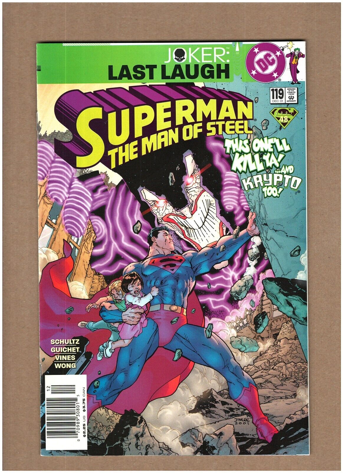 Superman Man of Steel #119 Newsstand DC Comics Jim Lee Joker: Last ...