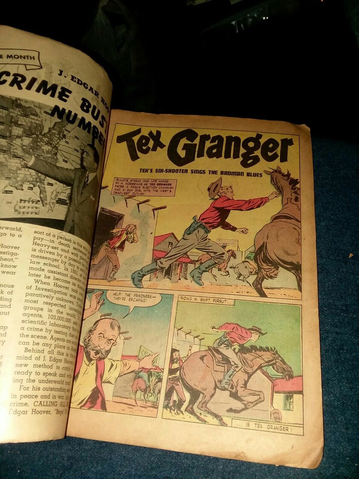 1947 CALLING ALL BOYS Comic Book #14 FBI J. EDGAR HOOVER cover golden ...