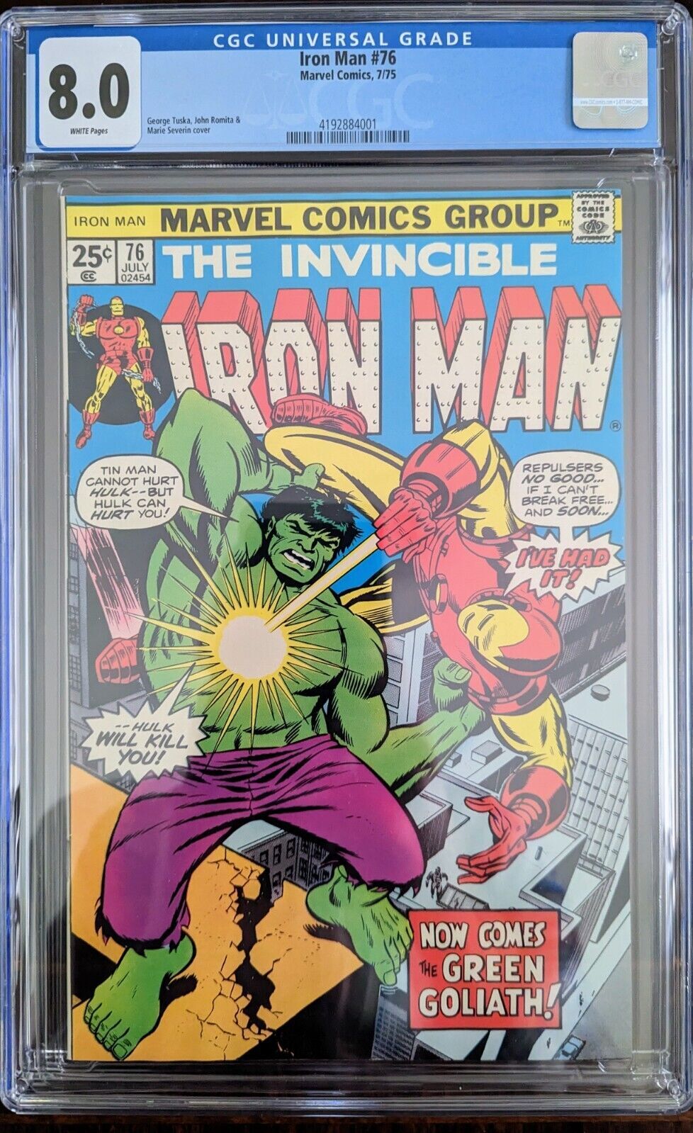 Iron Man #76 (1975) CGC 8.0 | Comic Books - Bronze Age, Marvel ...