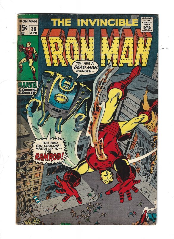 Iron Man #36 (1971) abc | Comic Books - Bronze Age, Marvel, Iron Man ...