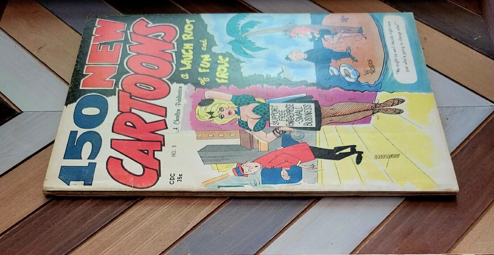 150 NEW CARTOONS #8 VG/FN (Charlton 1964) 96 Pgs RARE Silver Age Humor ...