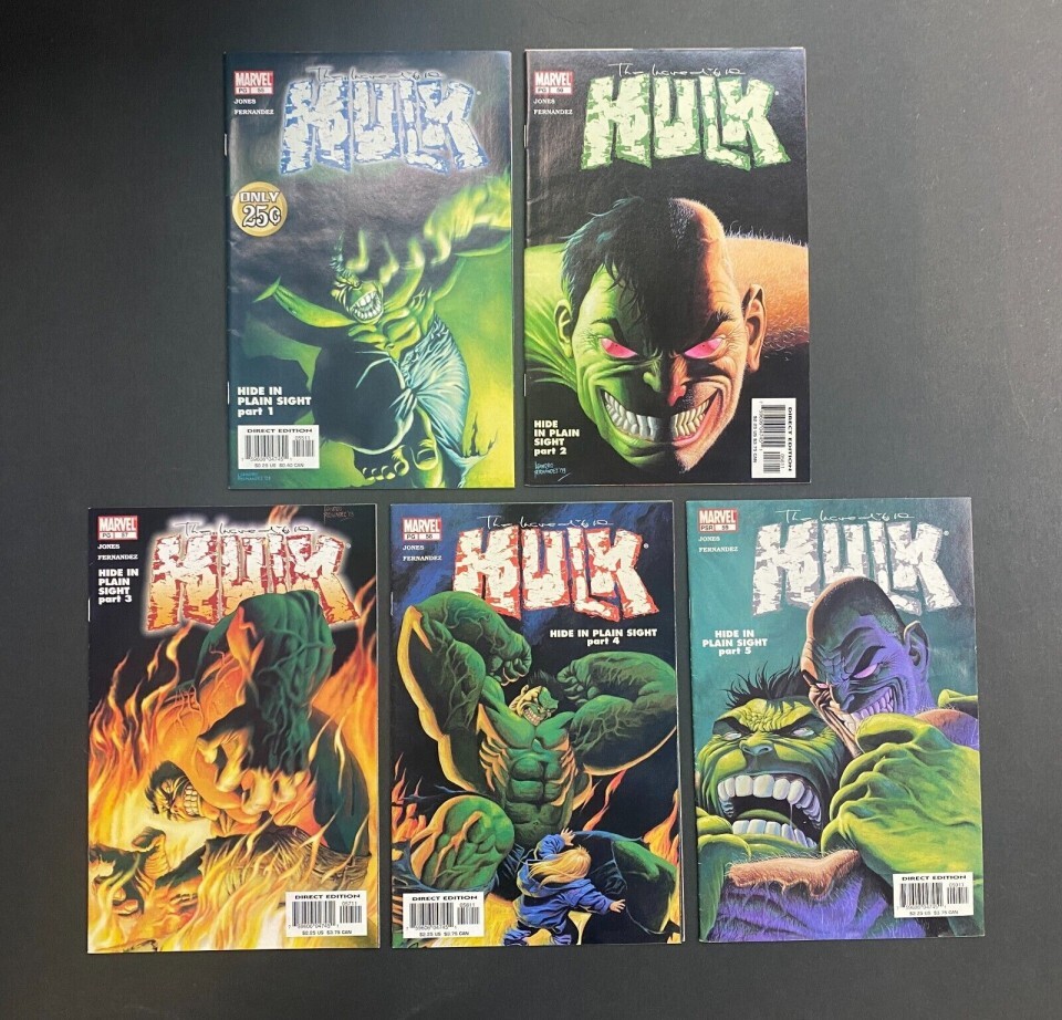 Incredible Hulk: Hide in Plain Sight (2000) FN/VF (7.0) Complete Lot of ...