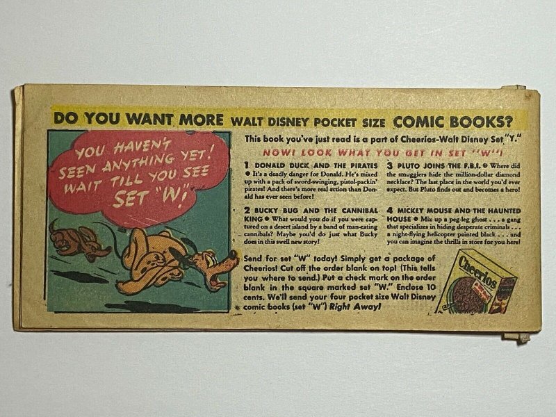 Disney Cheerios Cereal Premium 1947 Mini Comic Y-3 Dumbo & the Circus ...