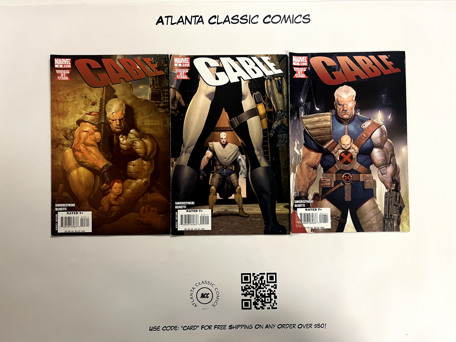 3 Cable Marvel Comic Books #1 2 3 Avengers Spiderman Thor Defenders 91 ...