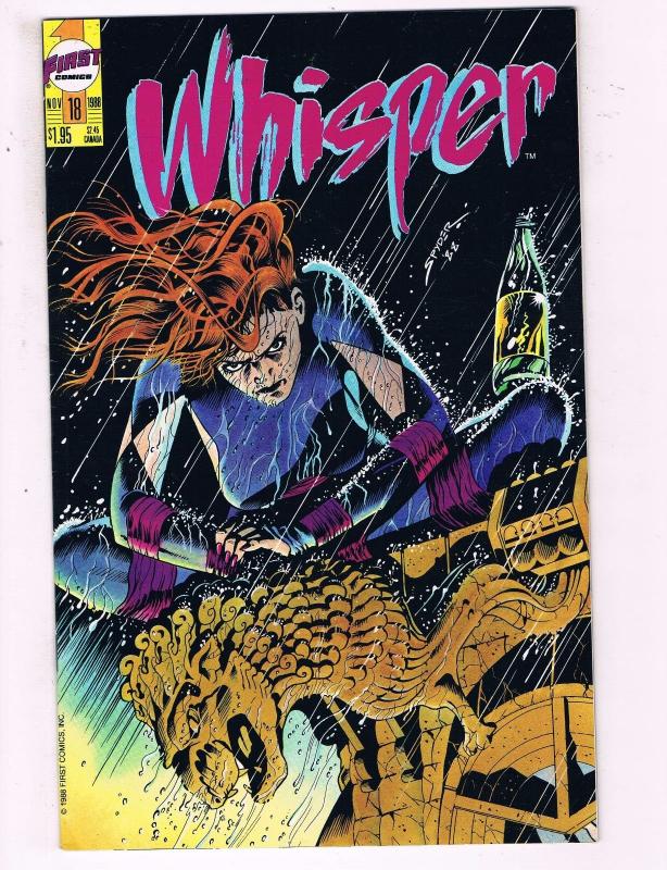 Whisper #18 VF First Comics Comic Book 1988 DE19 | Comic Books - Modern ...