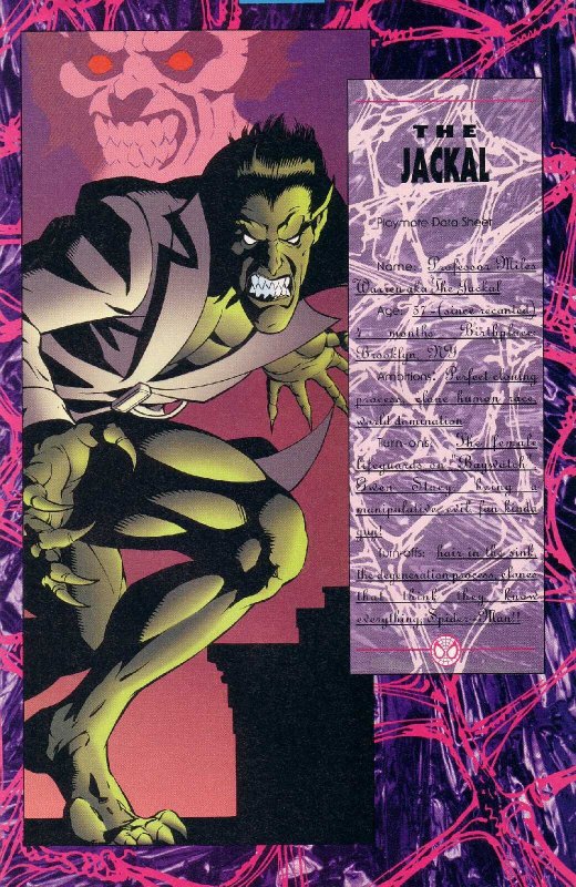 Spider-Man: Jackal Files #01 (1995) Jimmy Palmiotti | Direct Edition ...