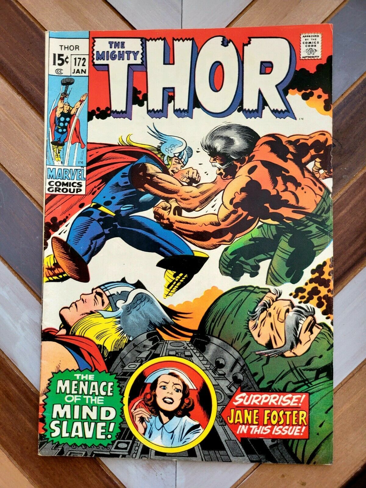 THOR #172 (Marvel Comics, Jan 1970) Featuring Jane Foster & The Mind ...