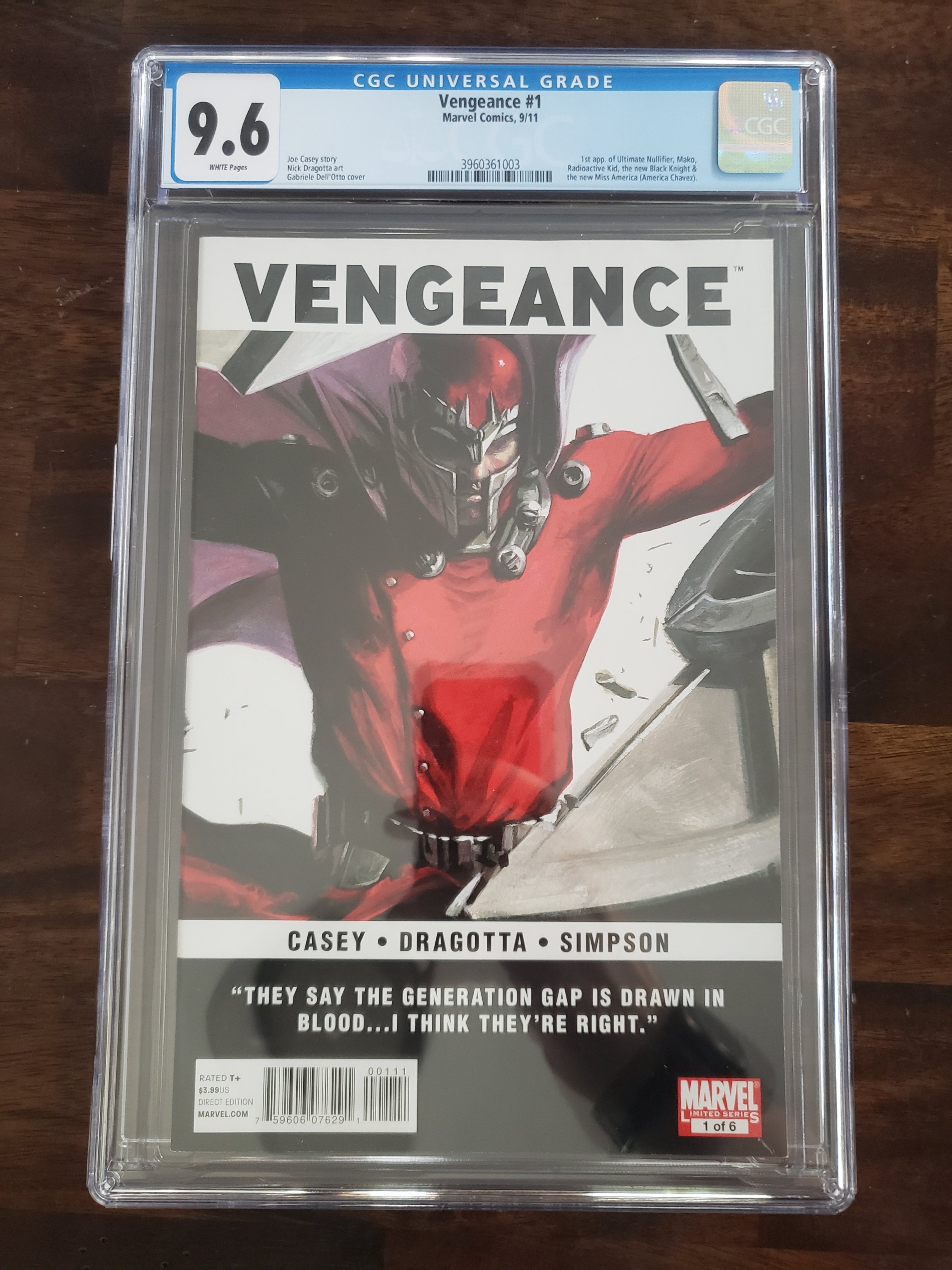 Vengeance 1 CGC 9.6 1st appearance of multiple new characters see ...