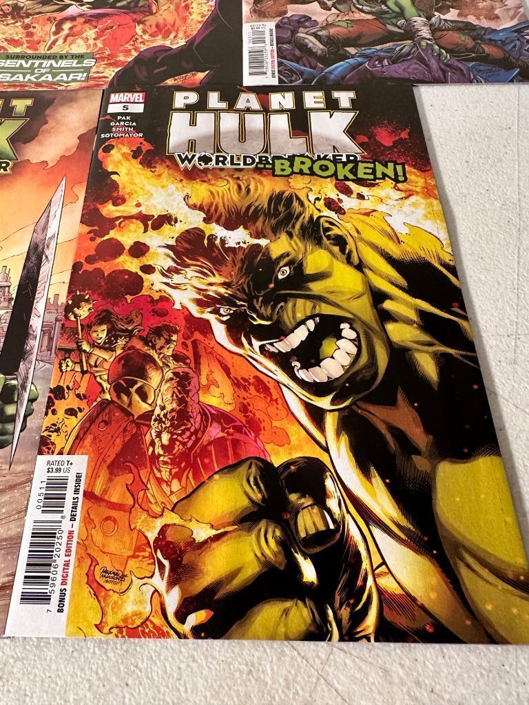 PLANET HULK WORLDBREAKER 1 2 3 4 5 Complete set She Hulk Cho Korg ...