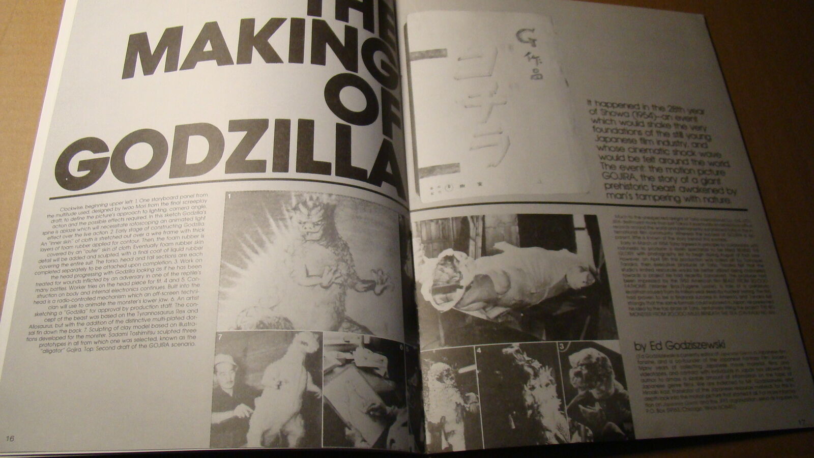 Japanese Fantasy Film Journal 13 *High Grade* Godzilla Famous Monsters ...