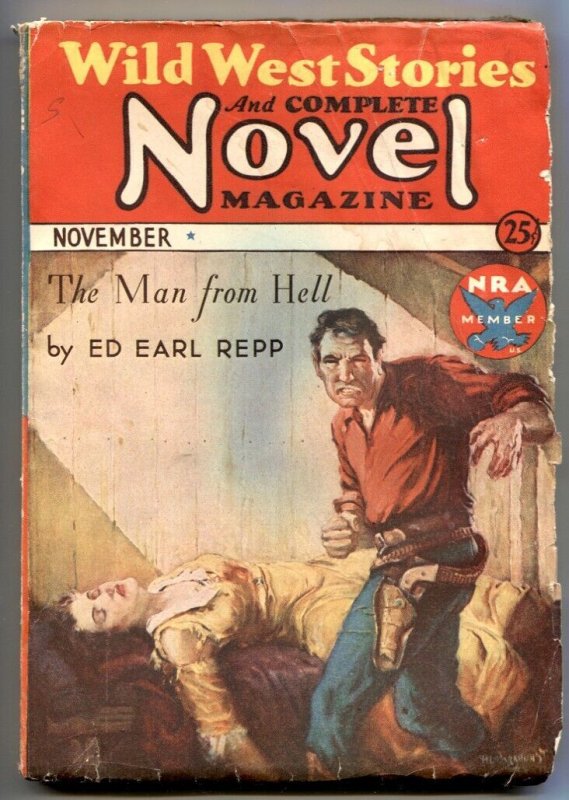 PULP: Wild West Stories & Complete Novel Pulp November 1933 | Comic ...