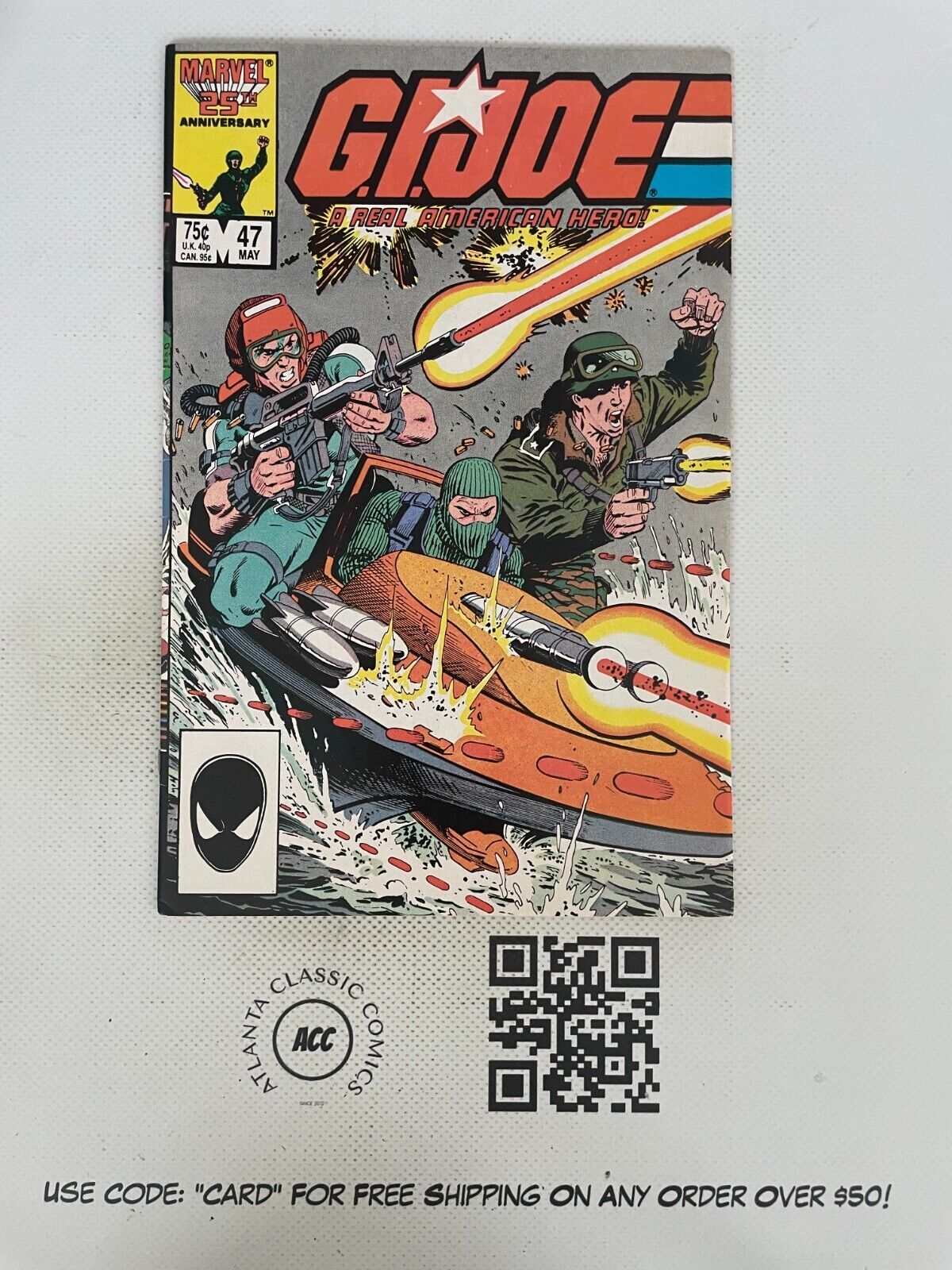 G.I. Joe # 47 NM Marvel Comic Book Baroness Duke Snake Eyes Cobra ...