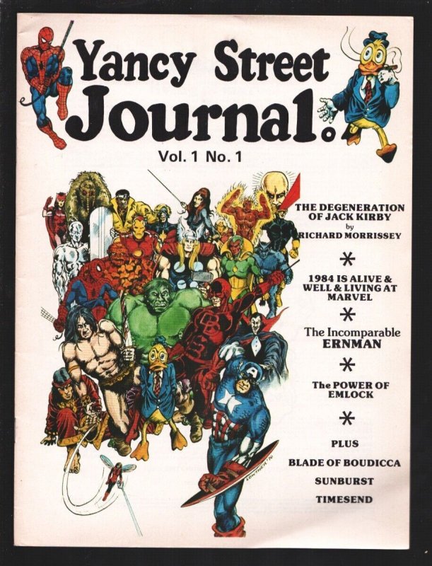 Yancy Street Journal #1 1976-British pub.-Info about Marvel Comics ...