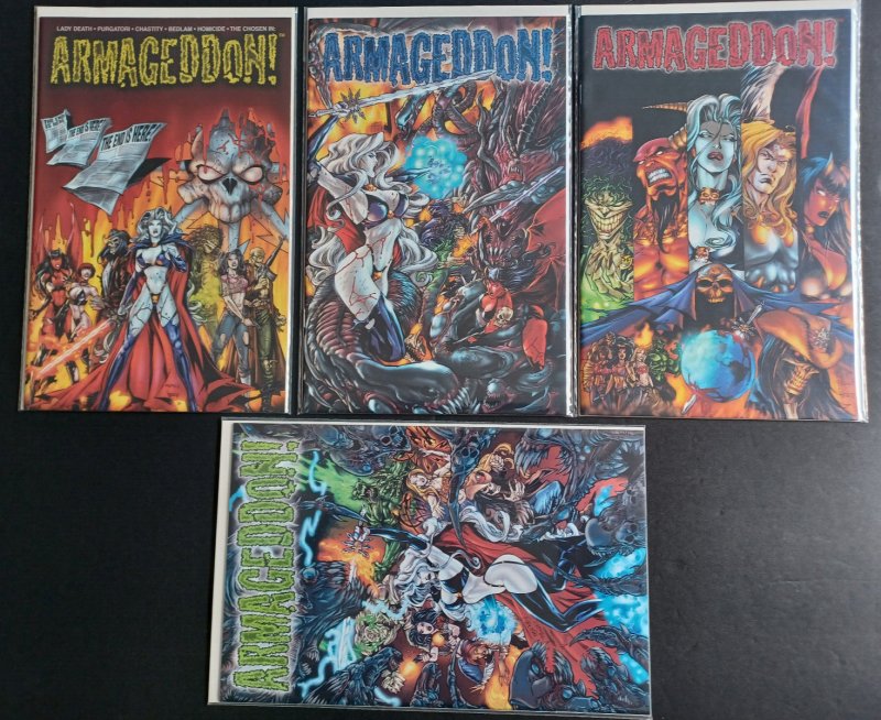 Armageddon #1 2 3 & 4 Complete Set - Chastity - Lady Death - Chaos ...