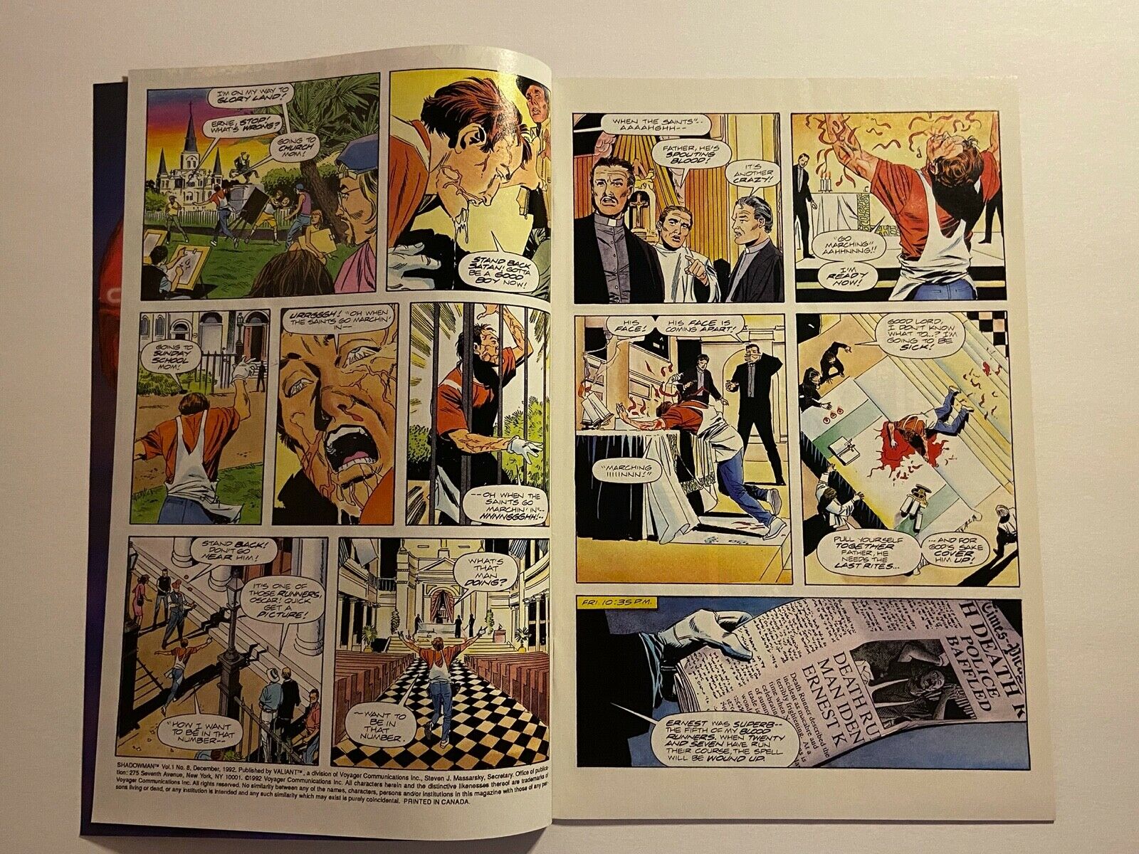 Shadowman #8 1st Appearance of Master Darque 1992 Valiant Comics ...