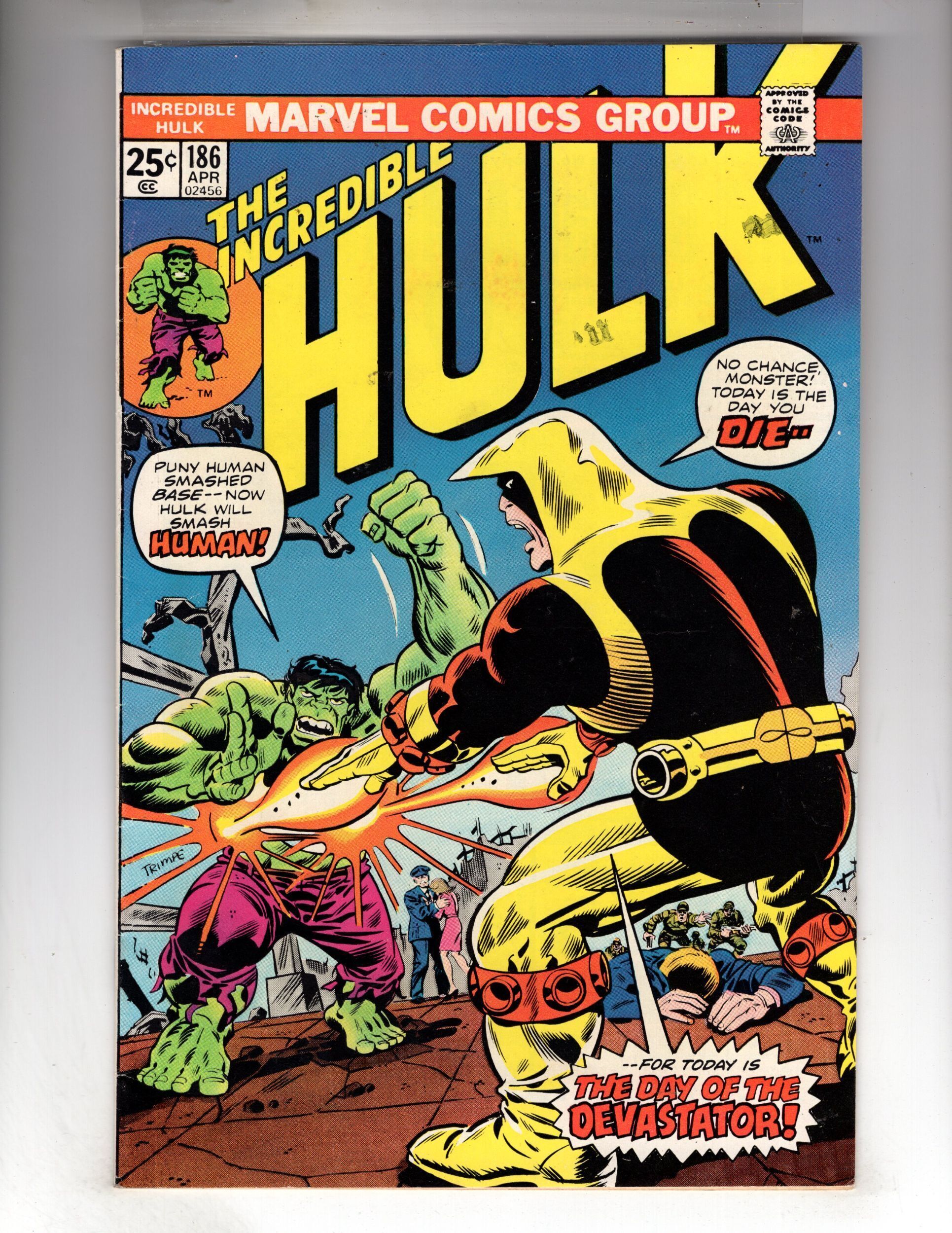The Incredible Hulk #186 (1975) "THE DAY OF THE DEVASTATOR! / ECA11x ...