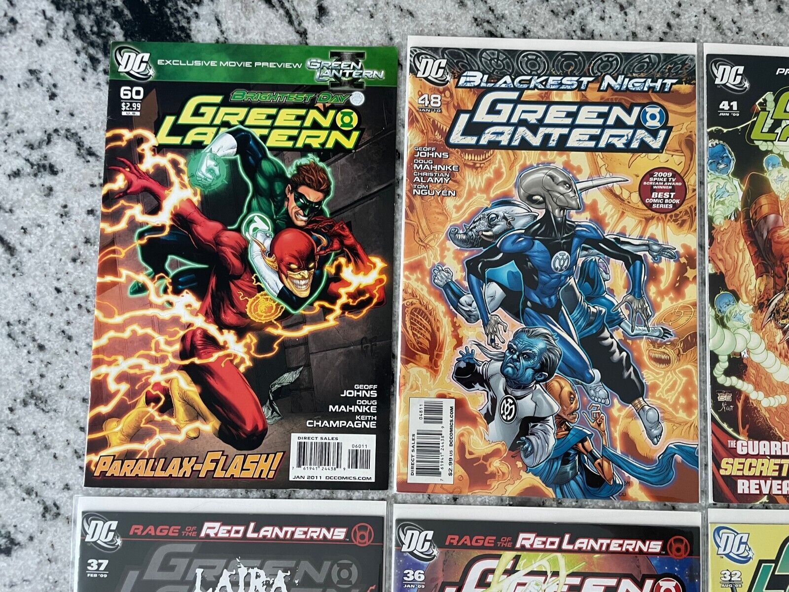 6 Green Lantern DC Comic Books # 32 36 37 41 48 60 Batman Superman ...