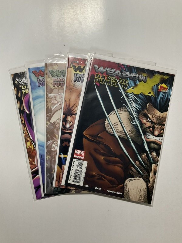 Weapon X Days Of Future Now 1 2 3 4 5 Lot run set Near Mint Nm Marvel ...