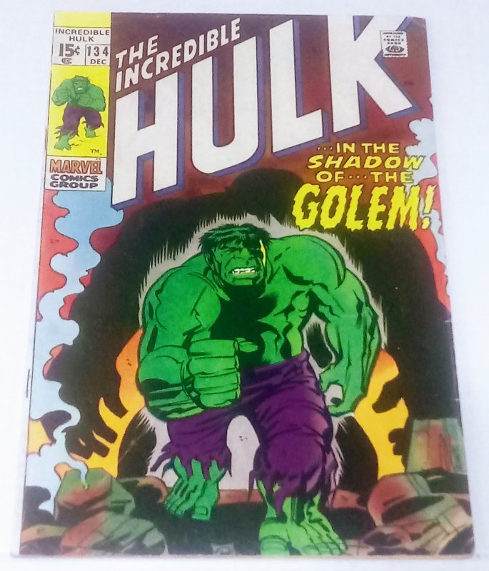 Incredible Hulk #134 (7.0) "IN THE SHADOW OF...THE GOLEM! " | Comic ...