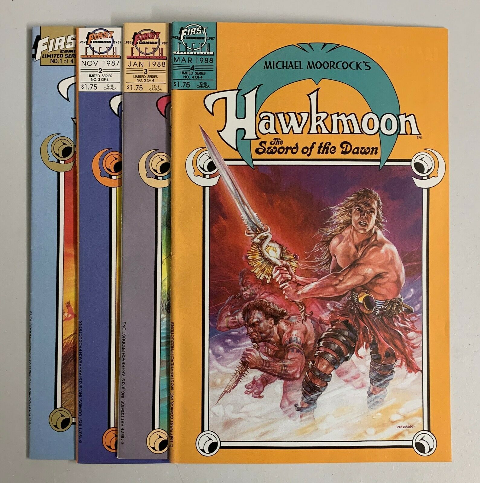 Hawkmoon The Sward Of The Dawn #1-4 (First Comics 1987) Roger Salick (8 ...