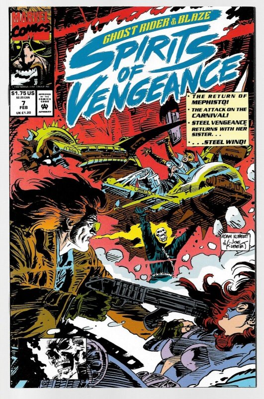 Ghost Rider / Blaze: Spirit of Vengeance #7 (02/1993) Marvel Comics ...