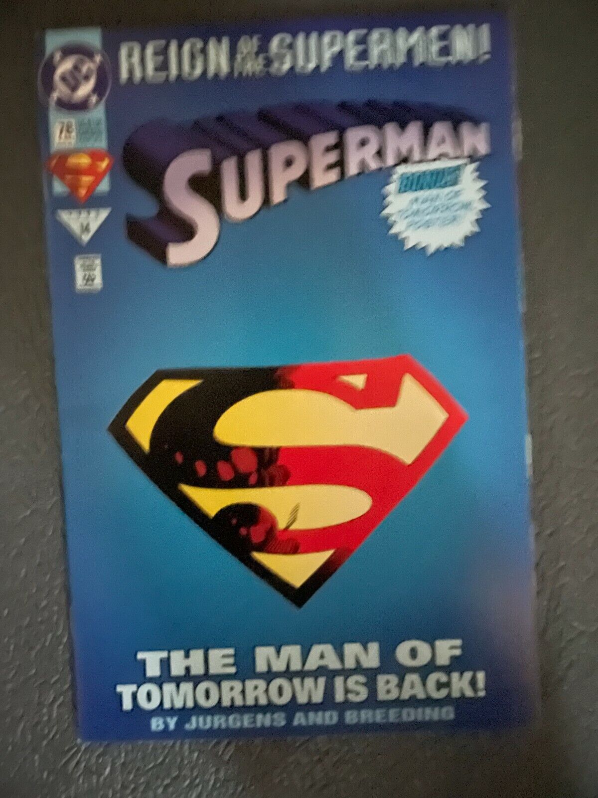 SUPERMAN Issue 78 REIGN OF THE SUPERMEN #14 DC Comic Book 1993 | Comic ...