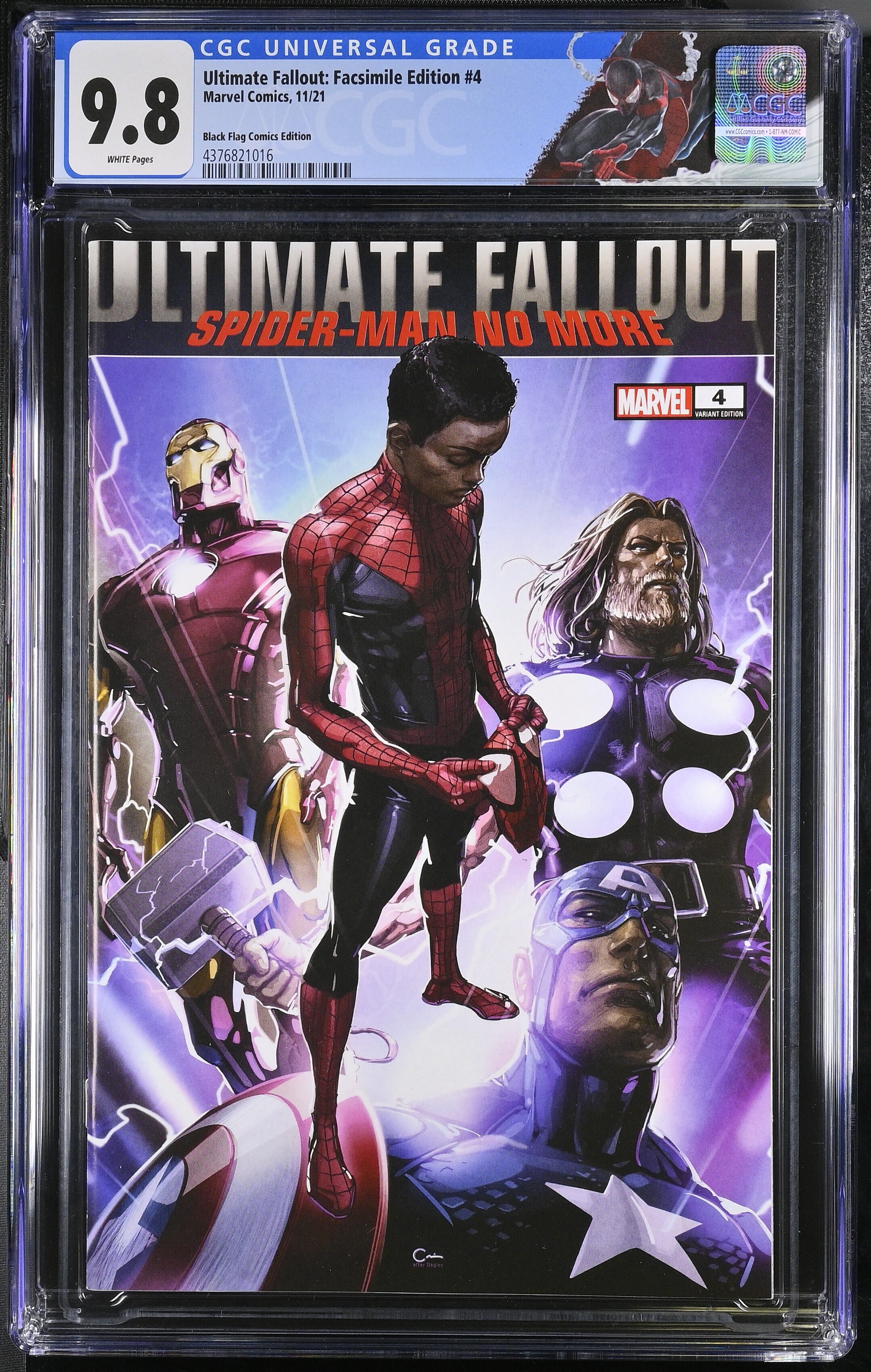 Ultimate Fallout: Facsimile Edition 4 CGC 9.8 Clayton Crain Variant ...