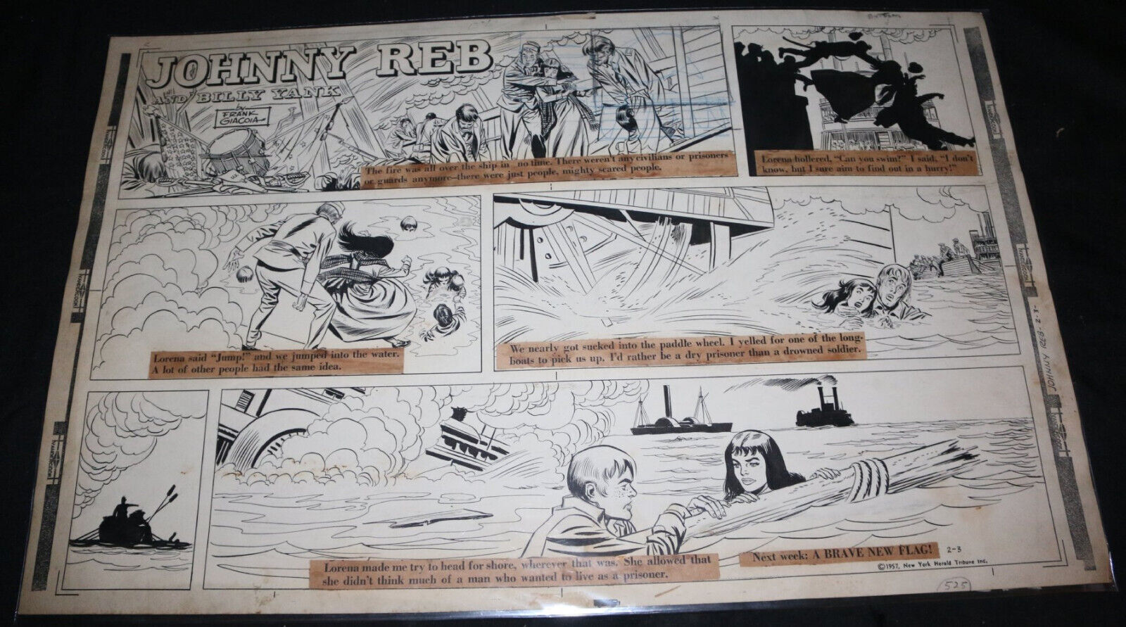 Johnny Reb and Billy Yank Sunday Strip - Civil War - 2/3/1957 by Frank ...
