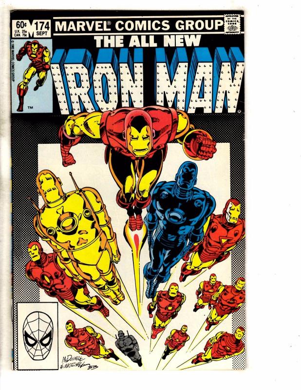 10 Iron Man Marvel Comic Books # 118 169 171 172 173 174 175 177 179 ...