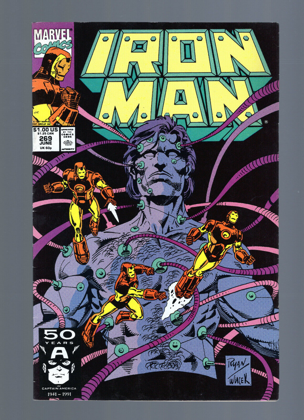 Iron Man #269 - Bob Wiacek Cover Art. John Byrne Story. (7.5) 1991 ...