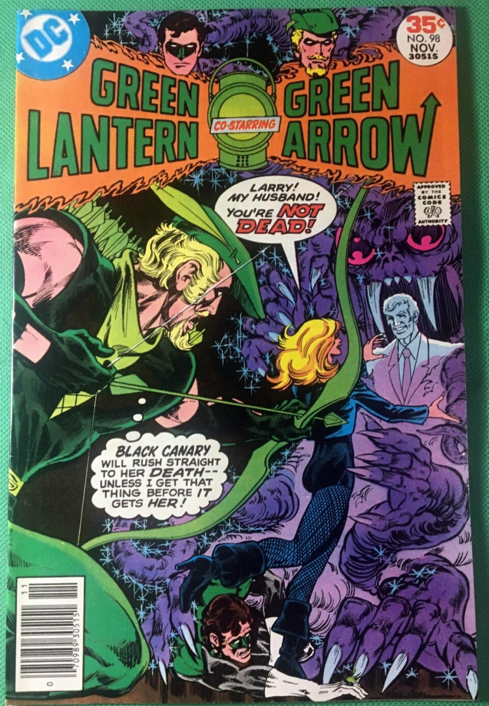 Green Lantern (1960) #98 VF+ (8.5) w/Green Arrow & Black Canary Mike ...