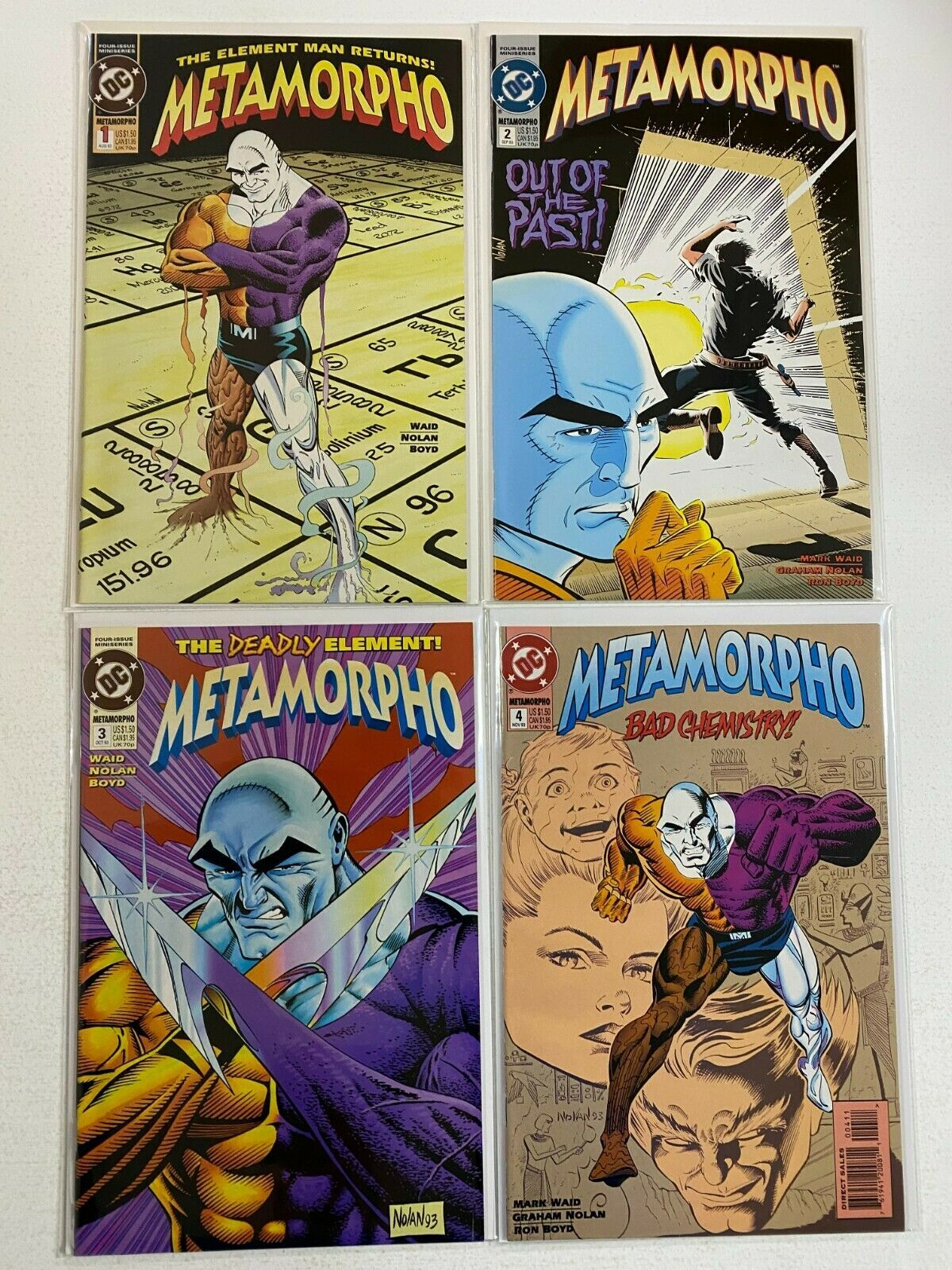 Metamorpho set from:#1-4 DC 4 different books 2nd Series 8.0 VF (1993 ...