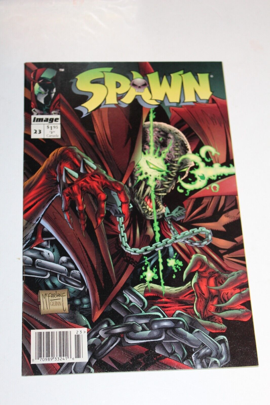 RARE Spawn 23 NEWSSTAND Variant 1:100 Low Print Run Fine HTF Capullo ...