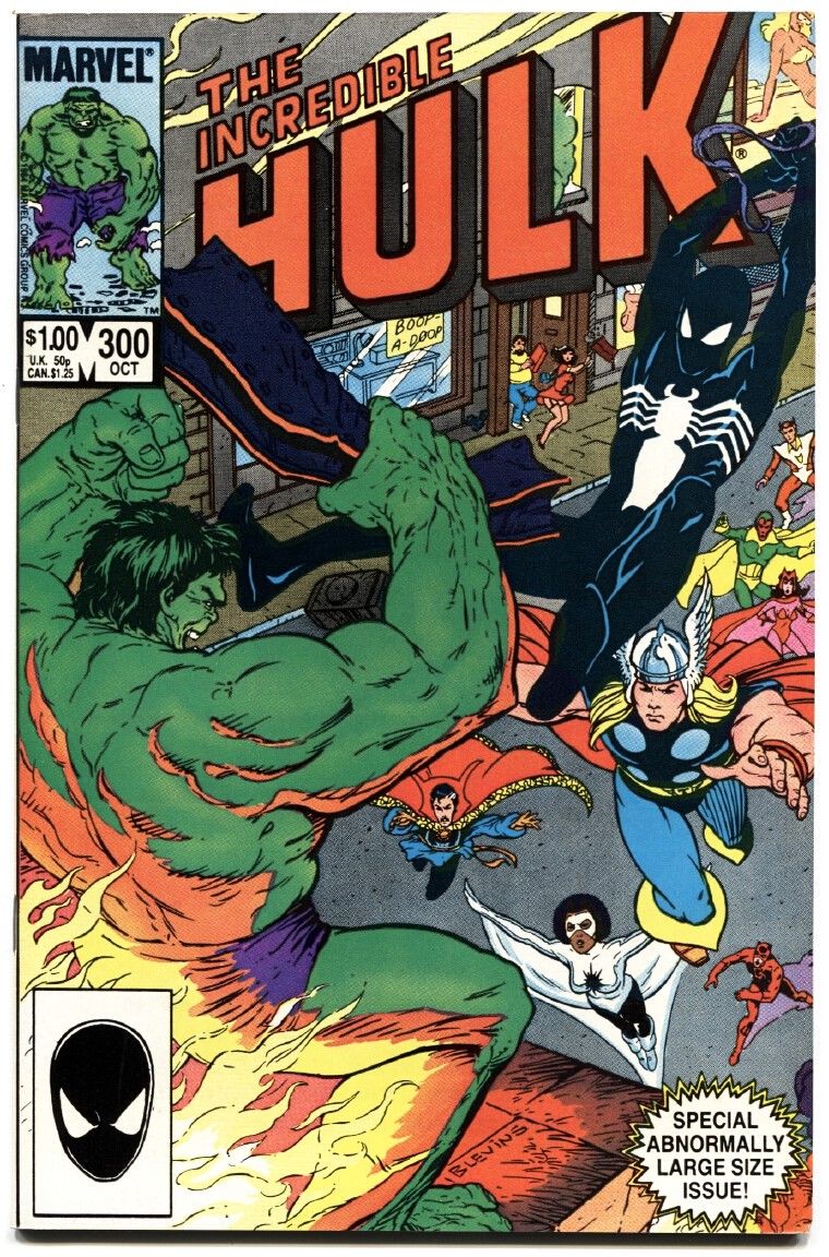 Incredible Hulk #300-black Spider-man-1984-marvel-high Grade nm ...