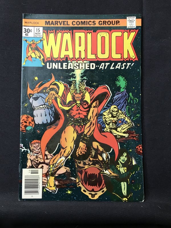 Warlock #15 Thanos Cover last issue | Comic Books - Bronze Age, Marvel ...