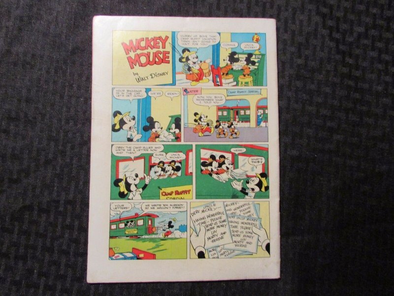 1950 MICKEY MOUSE & Pluto Battle The Giant Ants (FOUR-COLOR) #279 VG+ ...