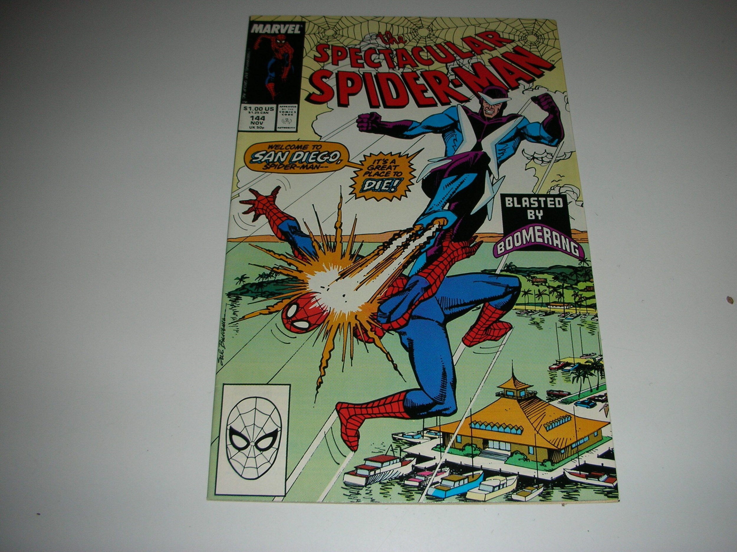 The Spectacular Spider-Man #144 Direct Edition (1988) | Comic Books ...