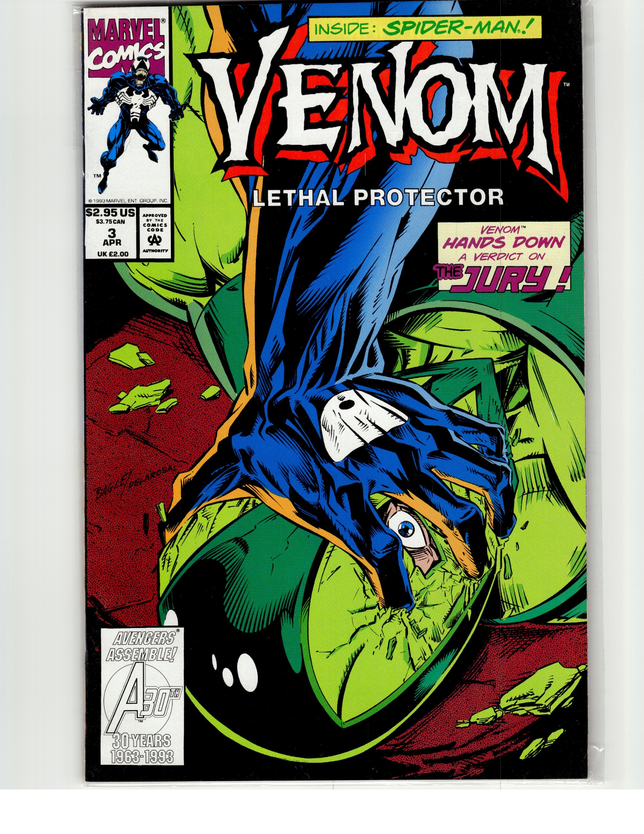 Venom: Lethal Protector #3 (1993) Venom | Comic Books - Modern Age ...