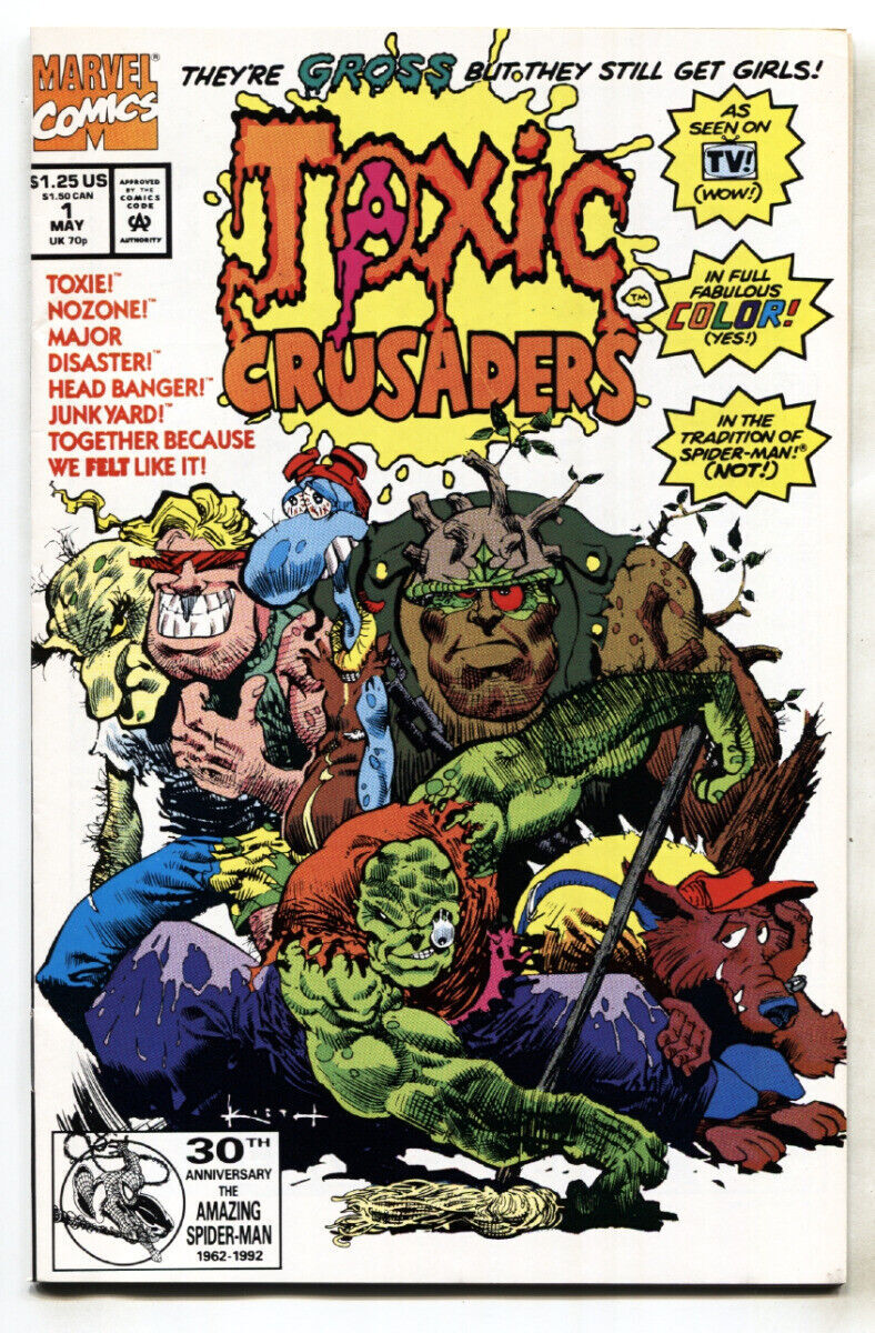 Toxic Crusaders #1-Comic Book-Sam Keith Cover-1992-Marvel | Comic Books ...