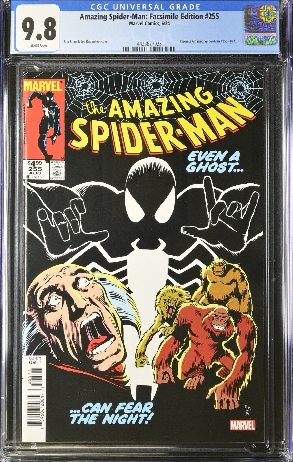 Amazing Spider-Man #255 CGC 9.8 Facsimile Edition of 1984 Original ...