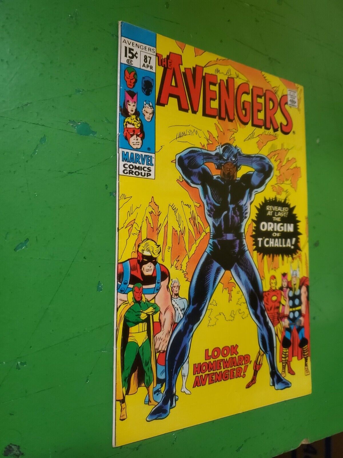 Avengers #87 Death of T'Chaka Origin of the Black Panther! 1971 Marvel ...