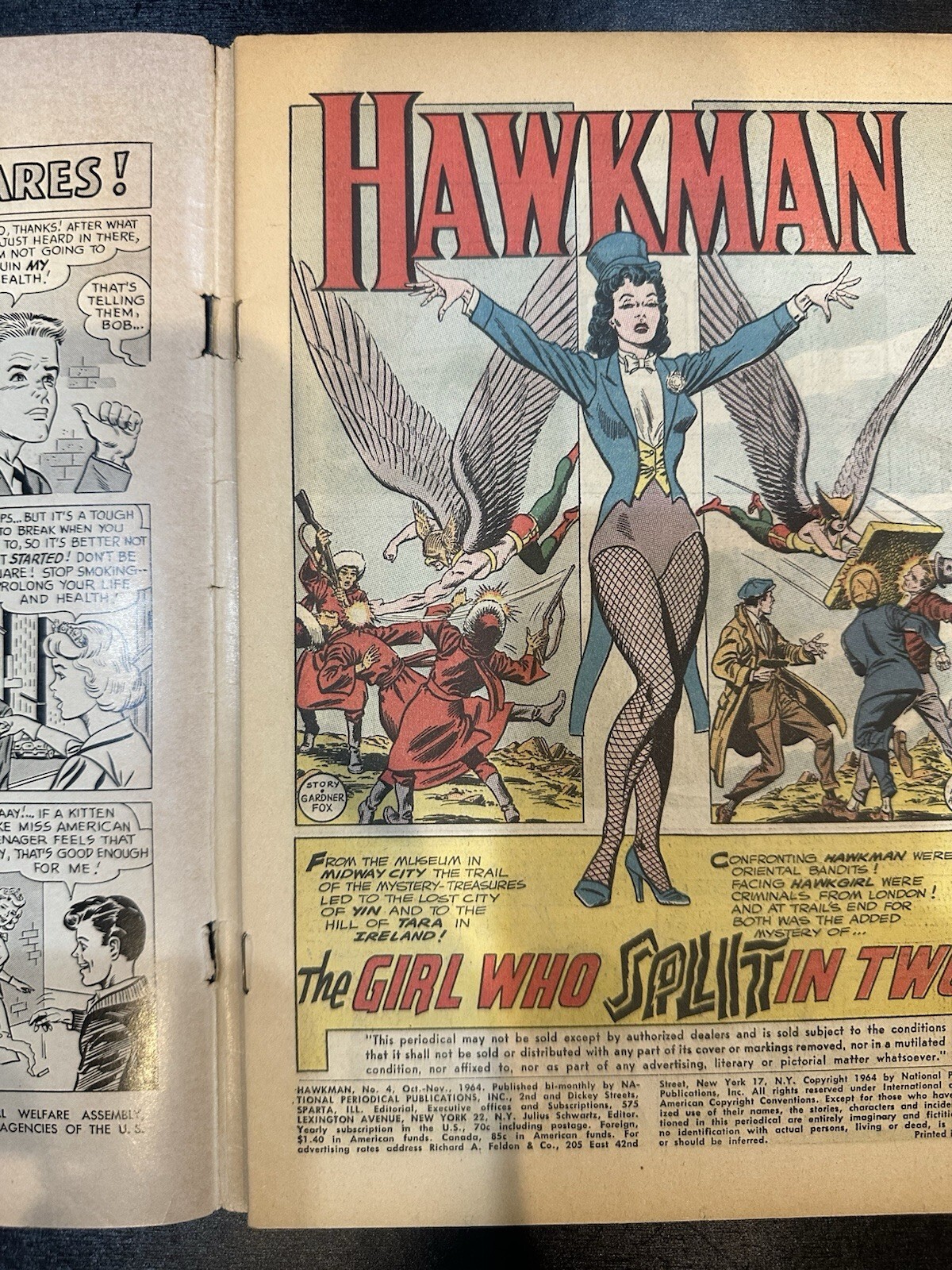 (1964) HAWKMAN #4 1st Appearance ZATANNA! | Comic Books - Silver Age ...