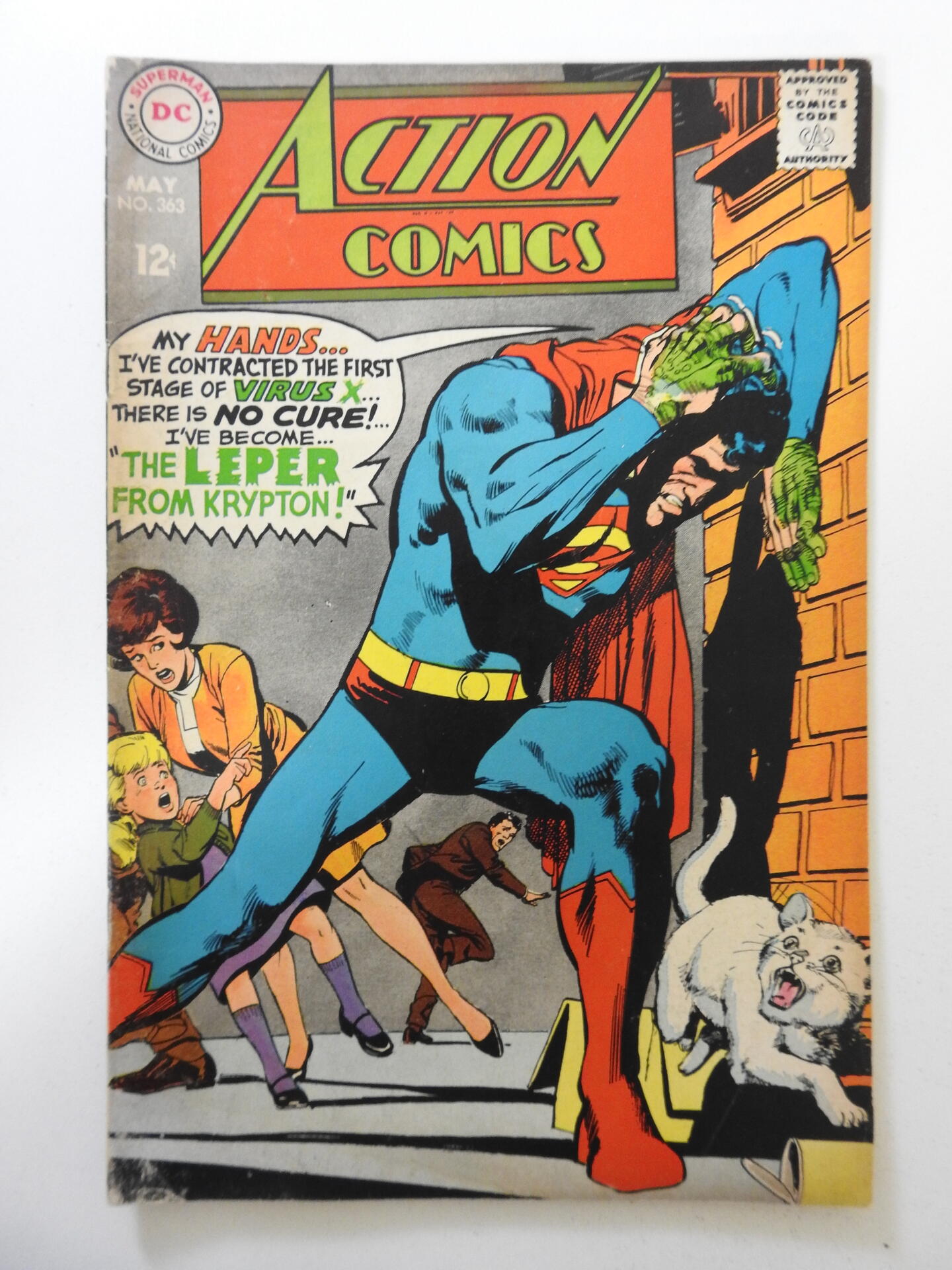 Action Comics #363 (1968) GD/VG Moisture stain, 1 in spine split, 1 in ...