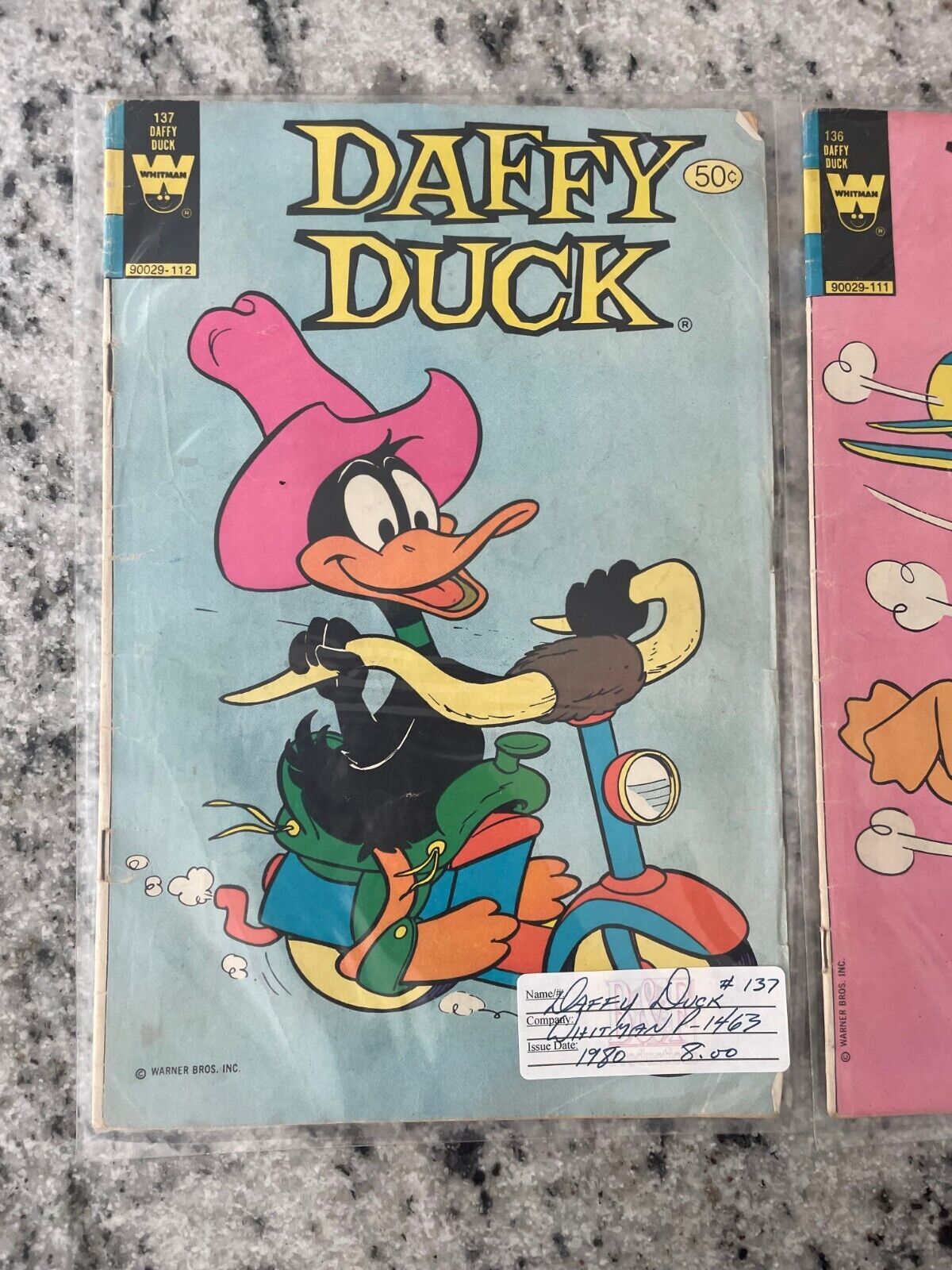 Lot Of 2 Daffy Duck Gold Key Whitman Comic Books # 136 137 Looney Tunes ...