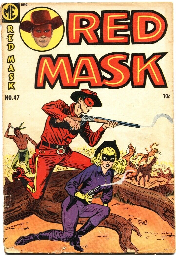 TIM Holt #47-1955-Final Pre-Code Horror Ghost Rider-Redmask-Black ...